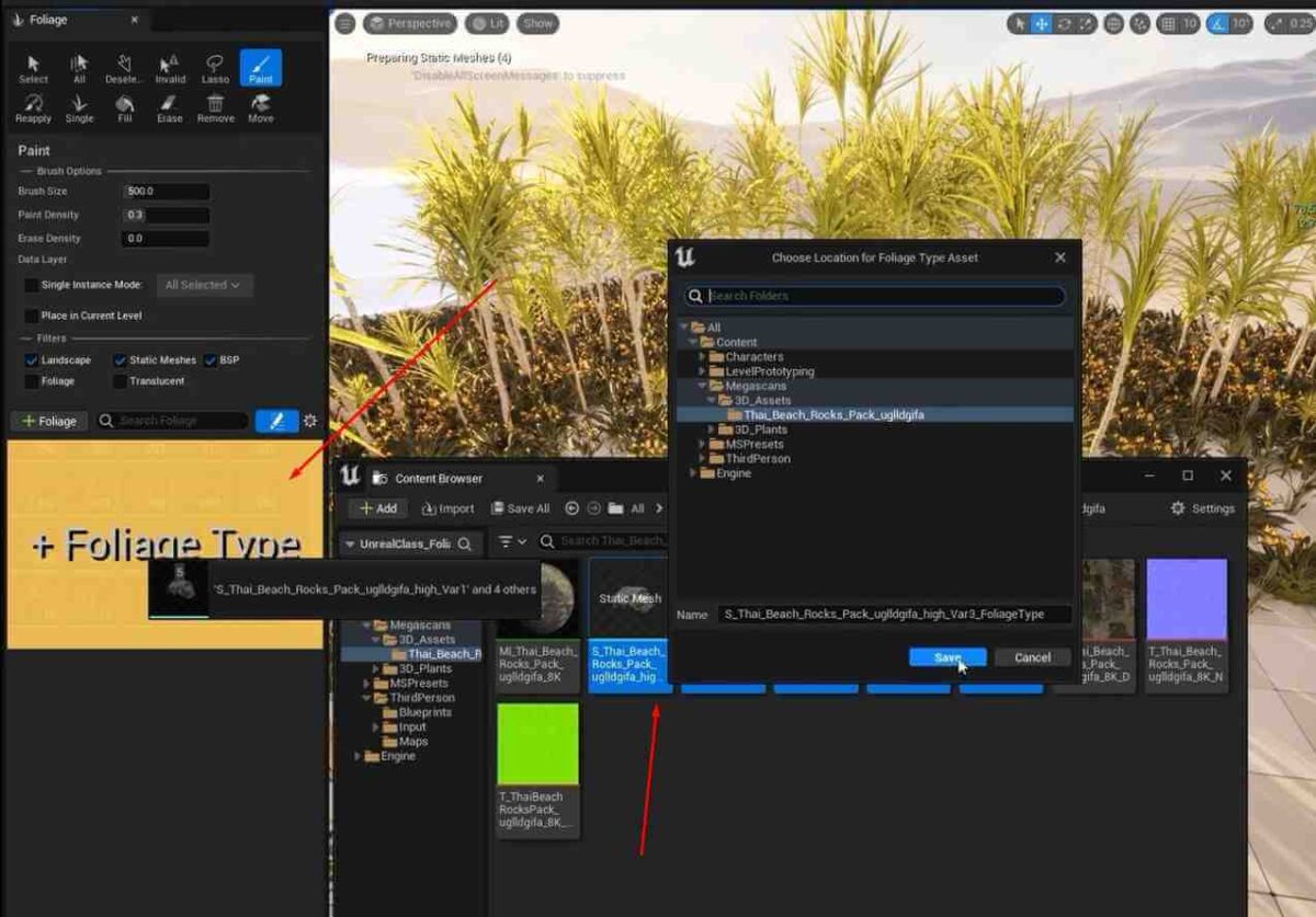 Unreal Engine Optimize Foliage for Realistic Scenes