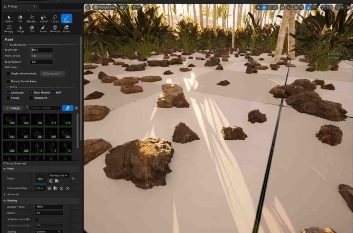 Unreal Engine Optimize Foliage for Realistic Scenes
