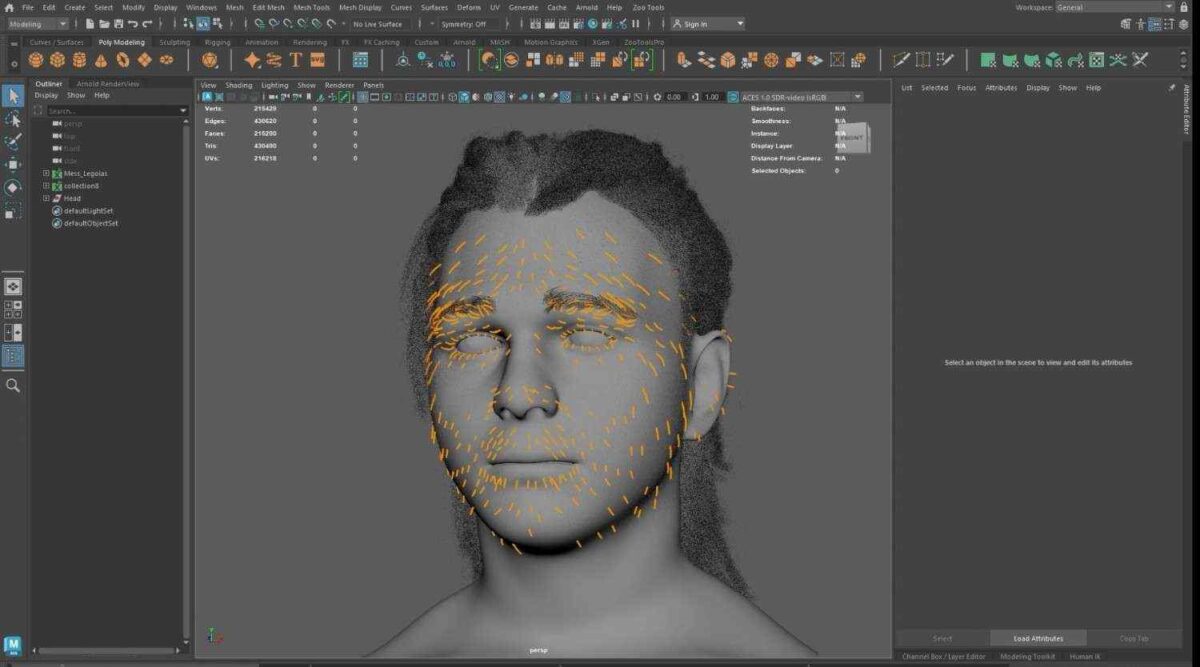 Face Rendering with Maya & Arnold: Practical Tutorial - Exercise