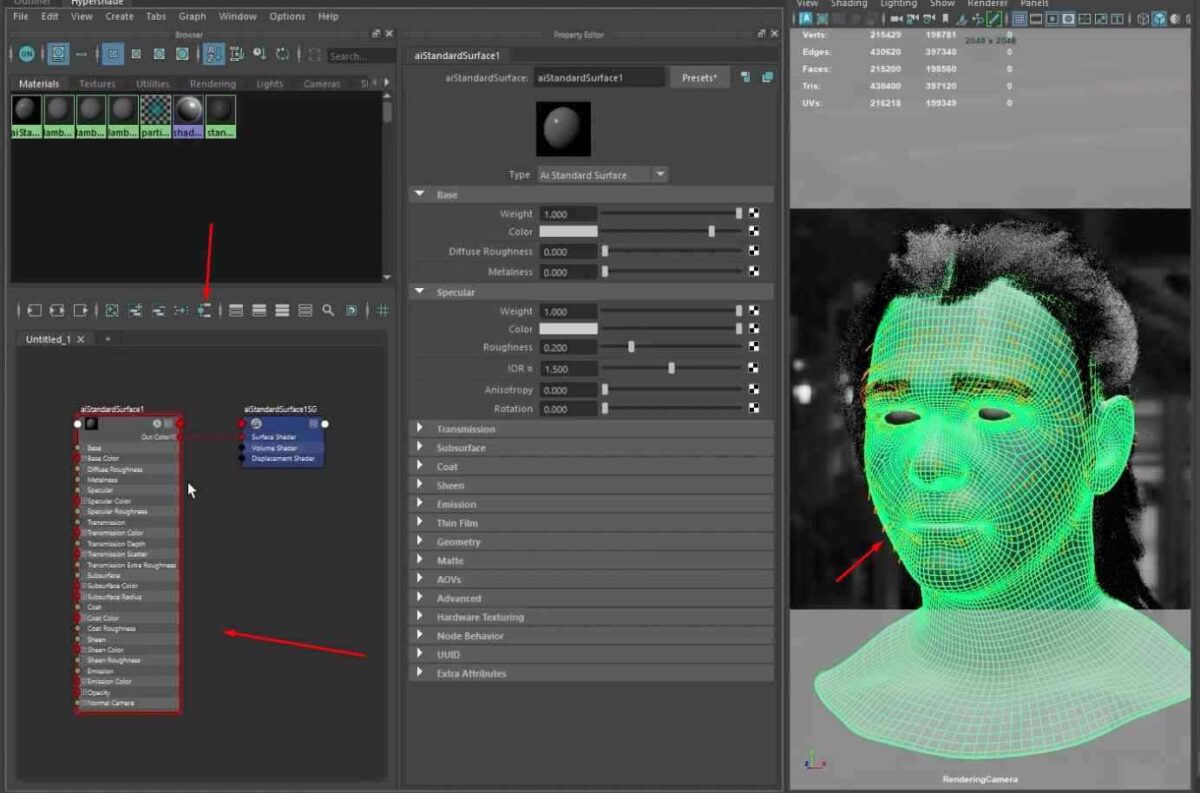 Face Rendering with Maya & Arnold: Practical Tutorial - Exercise