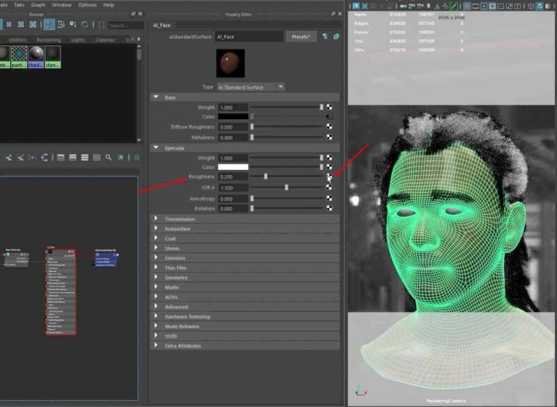 Face Rendering with Maya & Arnold: Practical Tutorial - Exercise