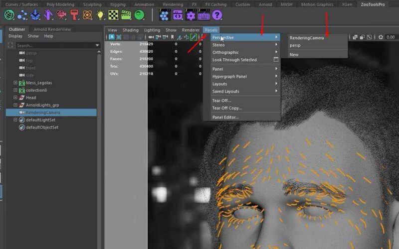 Face Rendering with Maya & Arnold: Practical Tutorial - Exercise