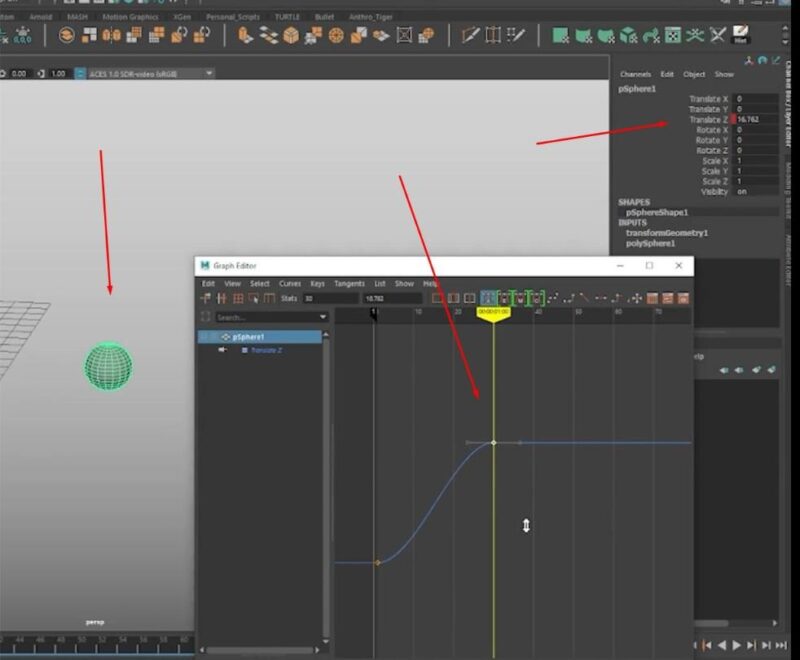 Keyframe Animation: Bouncing Ball Maya Tutorial