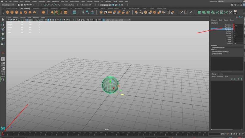 Keyframe Animation: Bouncing Ball Maya Tutorial