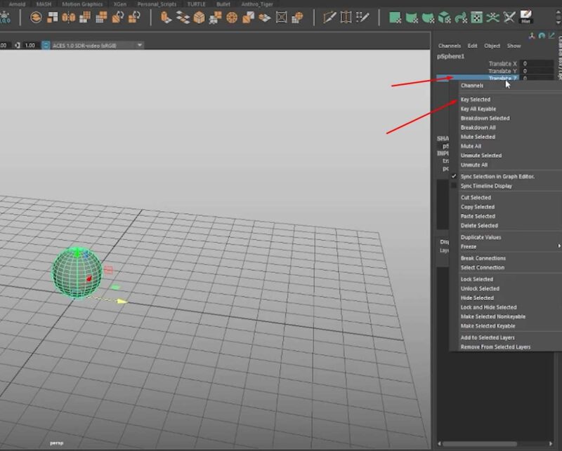 Keyframe Animation: Bouncing Ball Maya Tutorial